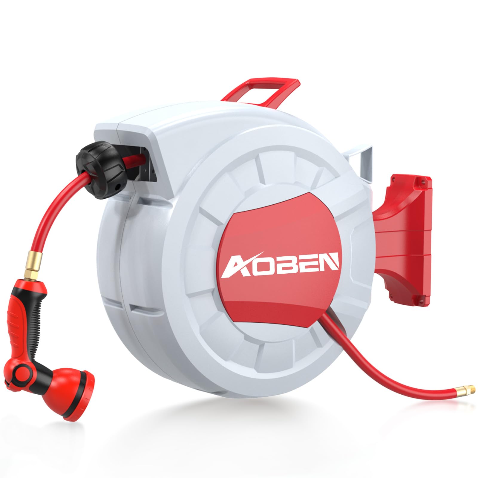 Mua AOBEN Retractable Garden Hose Reel, 1/2 in x 100 ft Wall Mounted ...