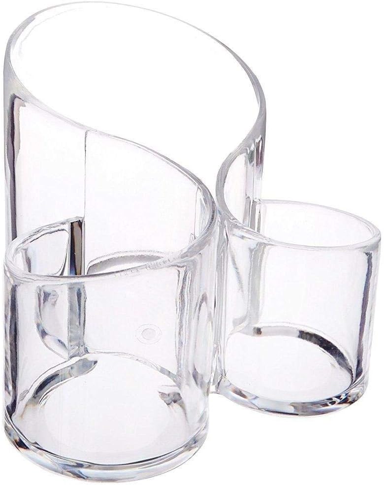 KRUPANIDHI Large Acrylic Round Organizer Case Desk Holder: Amazon.in ...