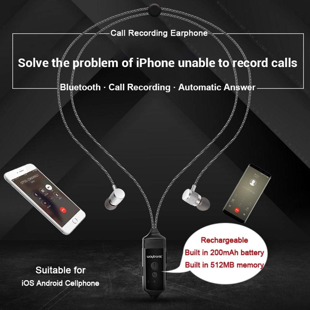 Waytronic Wireless Bluetooth Call Recorder Device, Cellphone Phone ...