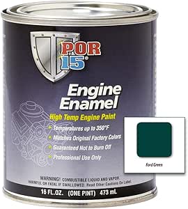 Amazon.com: POR-15 42168 Ford Green Engine Enamel - 1 pint: Automotive