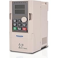 Mollom VFD 1.5KW 2HP 5.1A 220V Single or Three Phase Input to 3 Phase 0-3000 Hz Output Variable ...