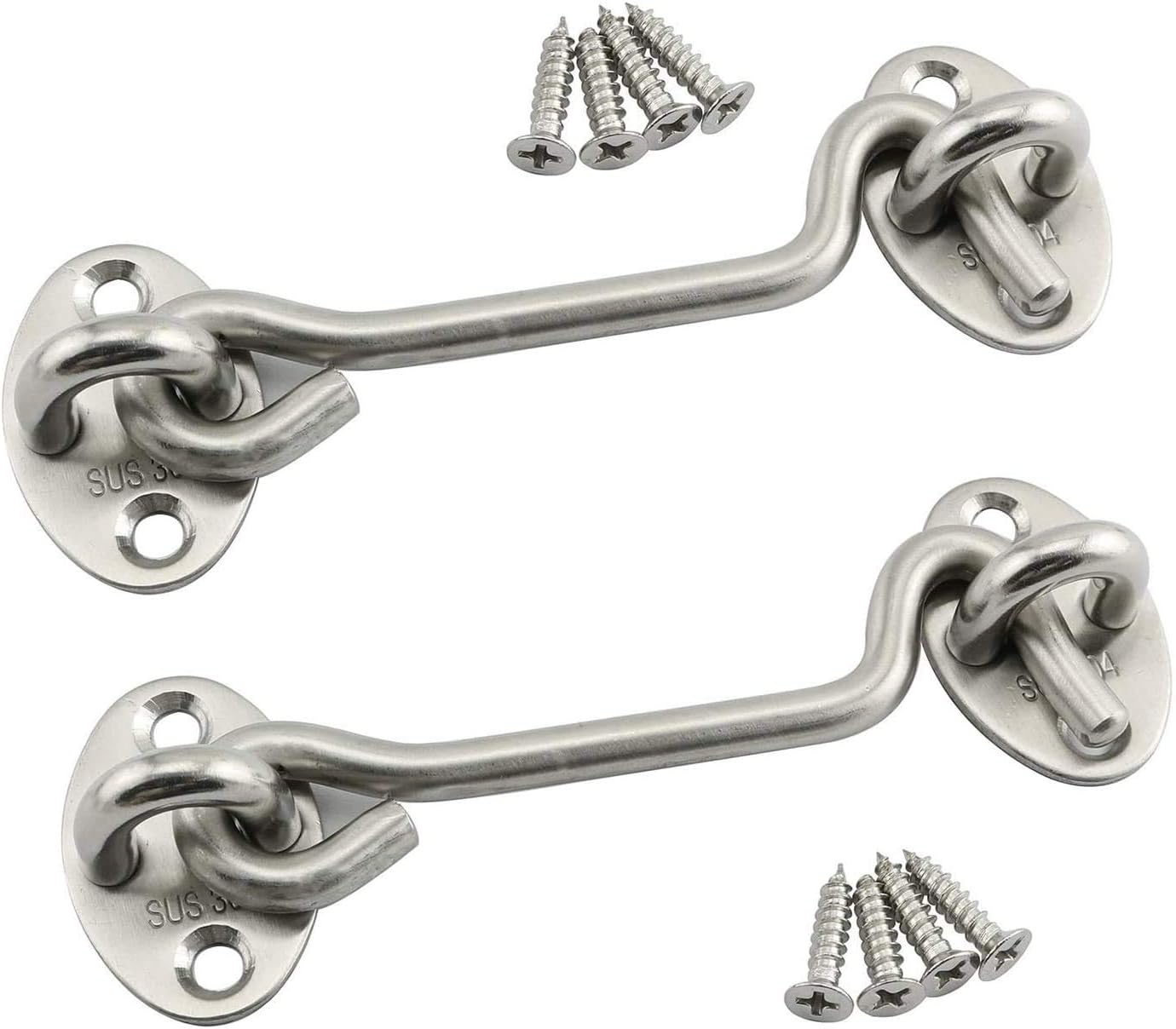 Window Hooks Stainless Steel Cabin Hook Eye Latch Lock Shed Gate Door ...