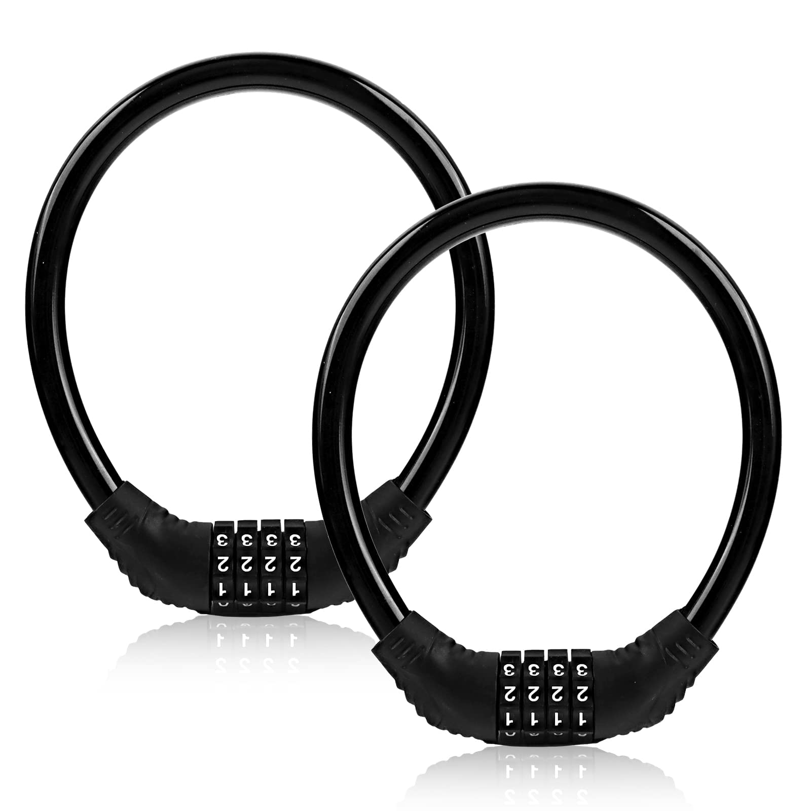Mua Fusiontec Bike Lock Cable, Bike Locks Heavy Duty Anti Theft, 2 Pcs ...