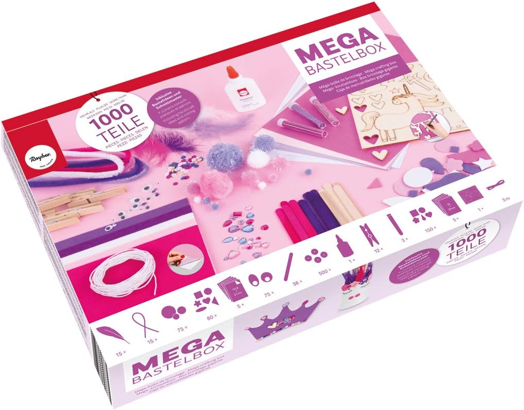 RAYHER Mega Craft Box, Assorted, 1000 pces – BigaMart