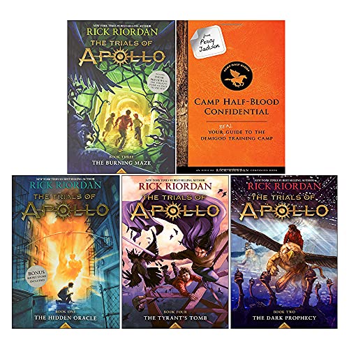 Rick Riordan Collection 5 Books Set (The Hidden Oracle, The Dark ...