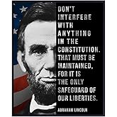 Amazon.com: Abraham Lincoln Poster - 8x10 Inspirational Quote ...