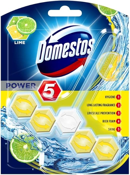Domestos Power 5 Lime Ocean Rim Block: Amazon.co.uk: Prime Pantry
