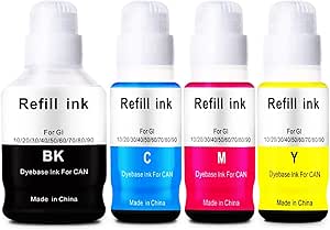 Compatible Canon GI-20 Refill Ink Bottle Kit for Canon PIXMA G5020 ...