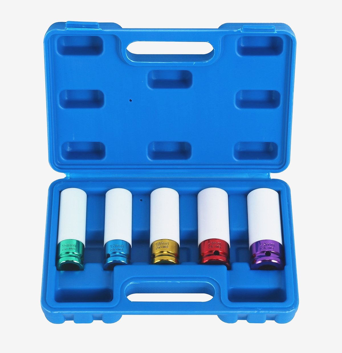 8milelake 5-Piece 1/2-Inch Drive Metric Extra Thin Wall Deep Wheel ...