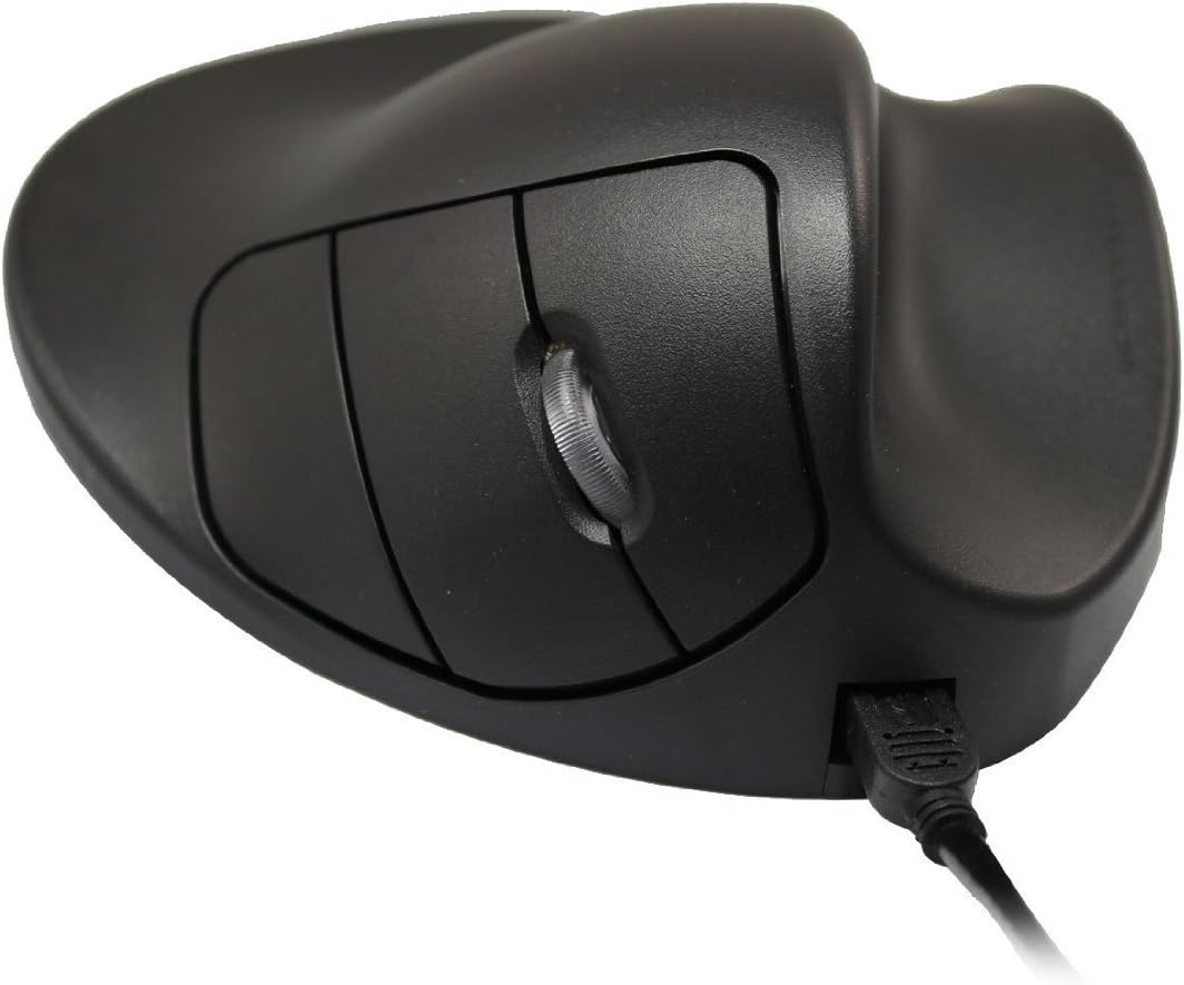 Hippus Wireless Light Click HandShoe Mouse - Small, Black Ergonomic ...