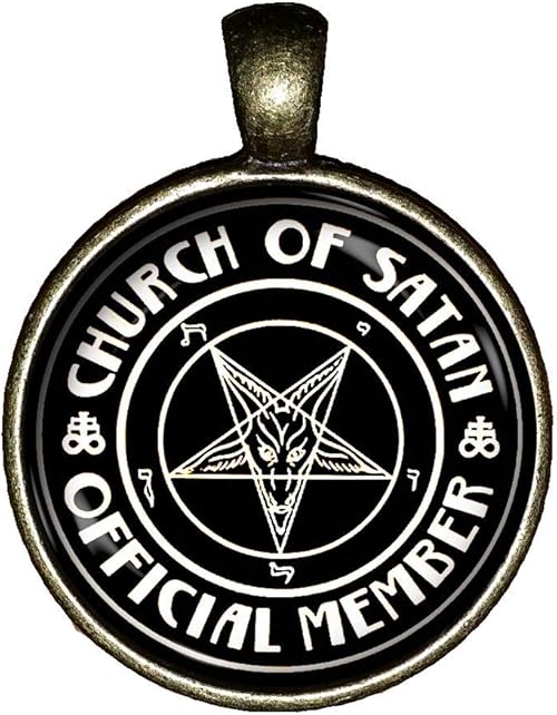 Amazon.com: Church of Satan Necklace Handmade Devil Satan Halloween ...