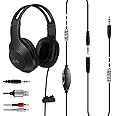 Amazon.com: DUNGZDUZ 20Ft Extra Long Cord Headphones for TV & PC with ...