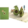 Amazon.com : TrendTastic Avocado Pop Up Cards, Cute Avocado Greeting ...