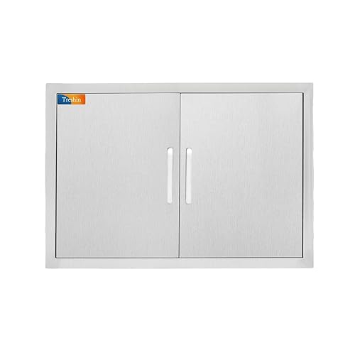 Treshin Outdoor Kitchen Doors 30" W x 21" H, Stainless Steel Double BBQ ...