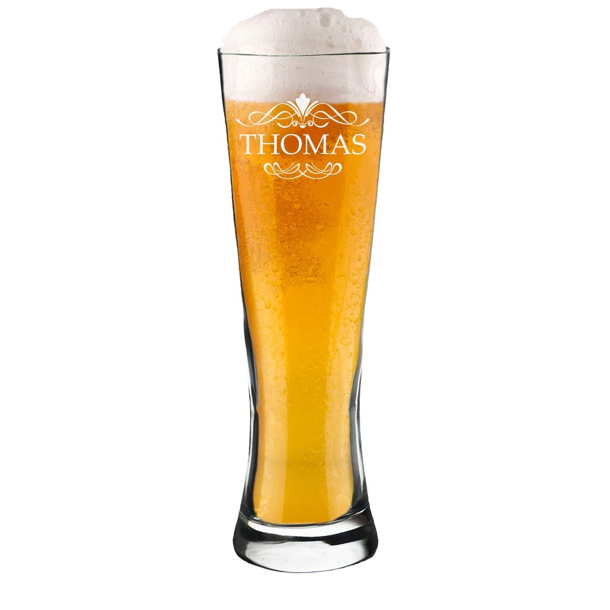 polar-effekt Modernes Weizenbierglas Personalisiert mit Gravur ...