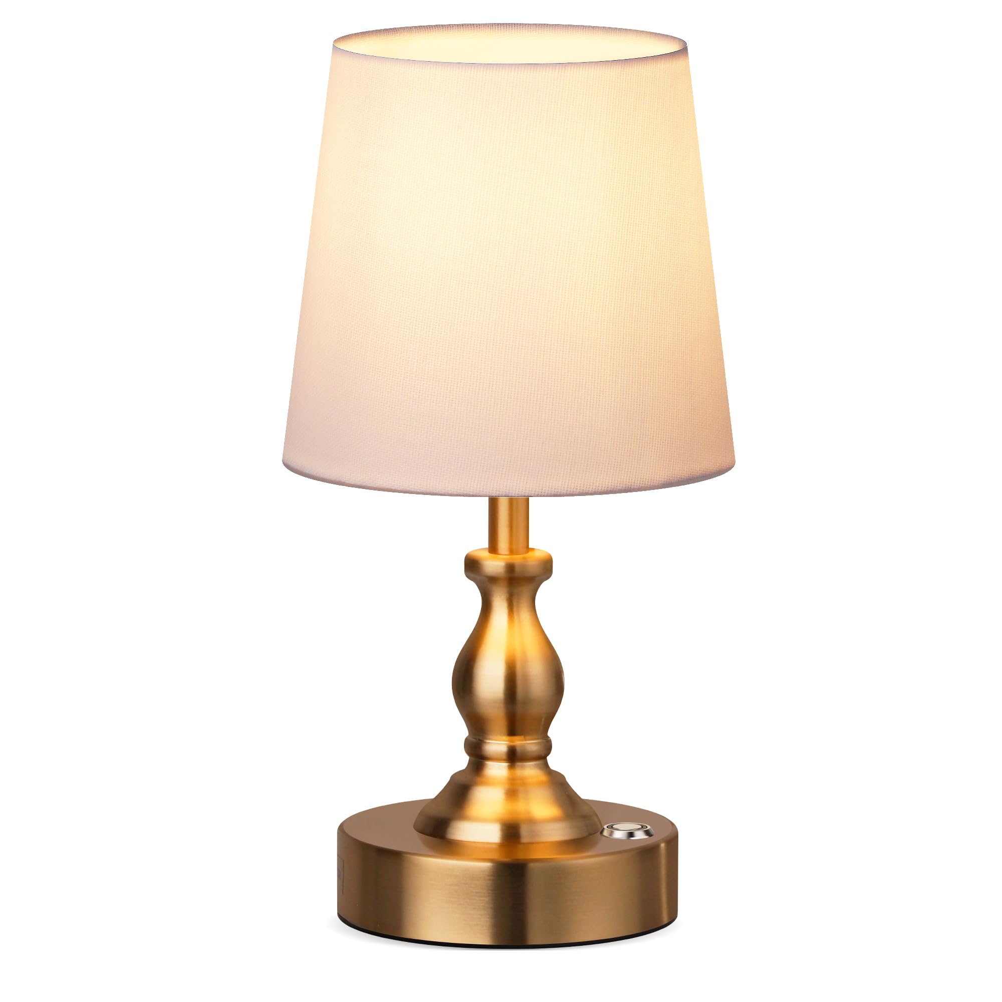 PARTPHONER Mini Cordless LED Table Lamp, 5200mAh Rechargeable Battery ...