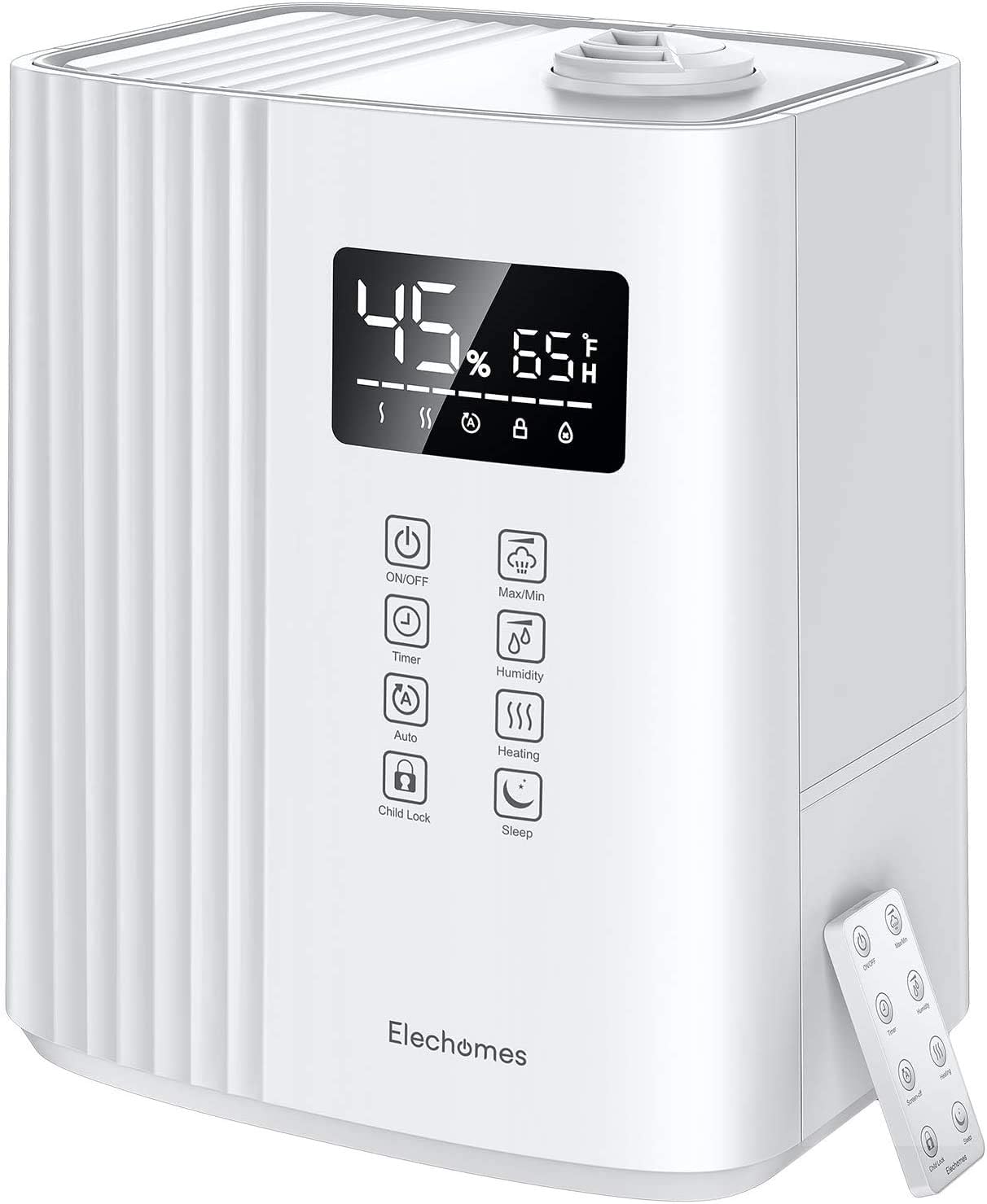 Elechomes 6.5L Top Fill Humidifier, Warm and Cool Mist for Bedroom with ...