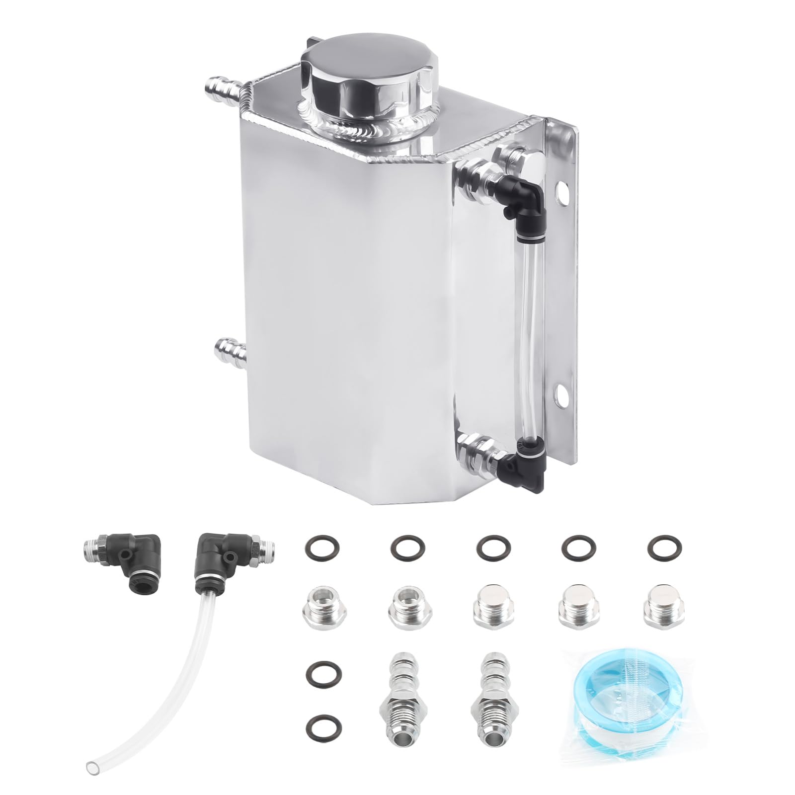 Universal 1.5L Radiator Coolant Overflow Tank,Recovery Coolant Bottle ...