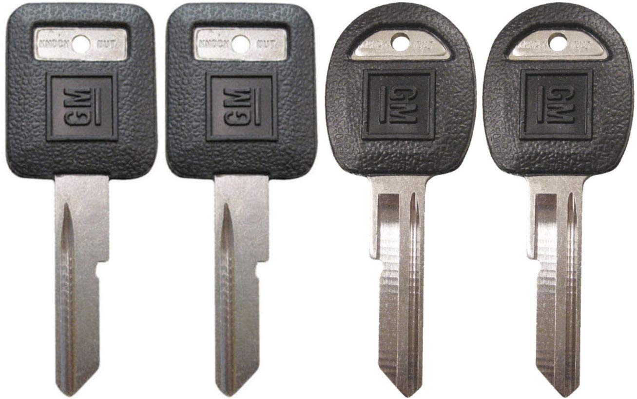 Strattec 4 Keys Set - Gm Logo Oeme Ignition H Doors/Trunk Key Blanks ...