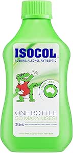 NEW Isocol Antiseptic Rubbing Alcohol 345mL First Aid Cleaning ...