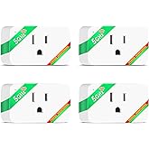 GHome Smart 5G 15A WiFi Smart Plug Compatible with Alexa and Google ...