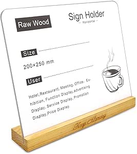 Amazon.com: Acrylic 8x10 Sign Holder,Clear,Slant Back Design Sign ...