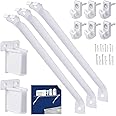 Amazon.com: 12 Inch Wire Shelf Brackets Set, Includes 6 Wire Shelf ...