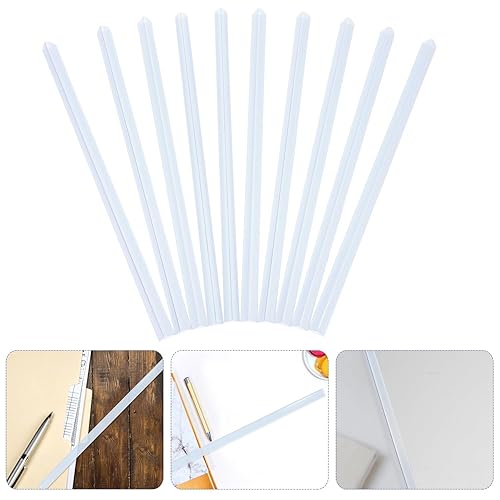 Document Binding Bars Lurrose 20-Pack A4 Binding Bars - Clear Slide ...