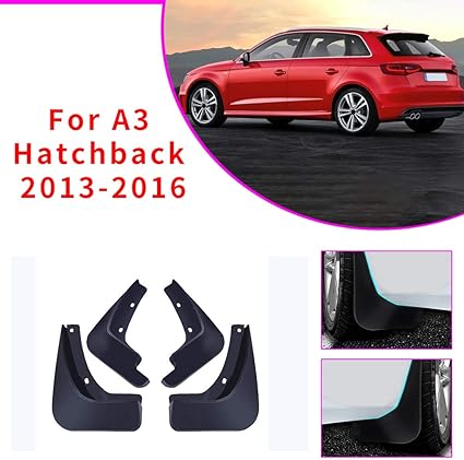 Upgraded Car Mud Flaps Mudguards for AUDI A3 Hatchback 2013-2016 Front ...