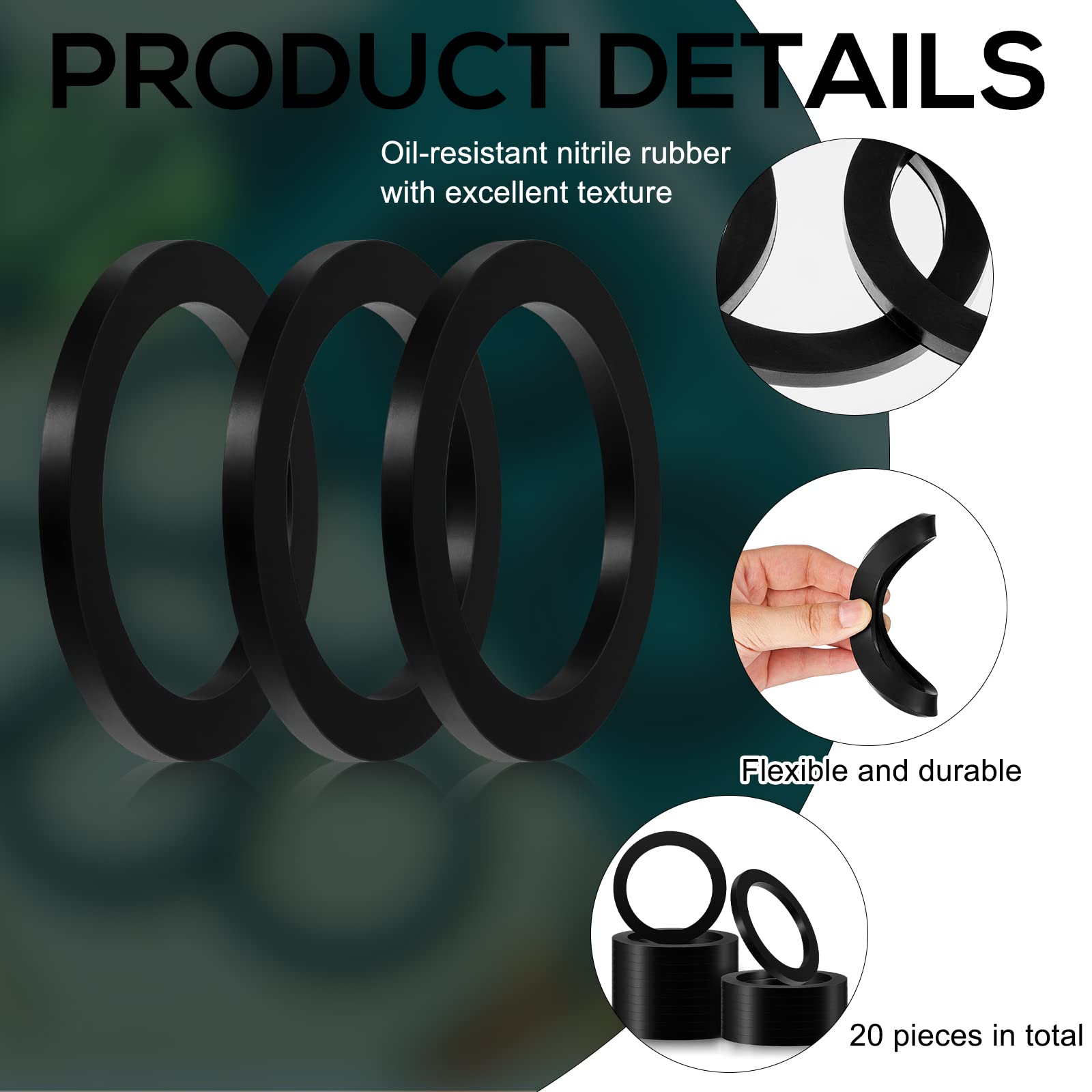 Mua 20 Pack 3" Camlock Gasket Fitting Cam Lock Hose Seal for Female ...