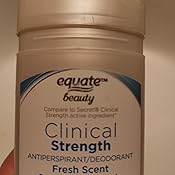 Amazon.com : Equate Clinical Strength Antiperspirant Deodorant, Fresh ...
