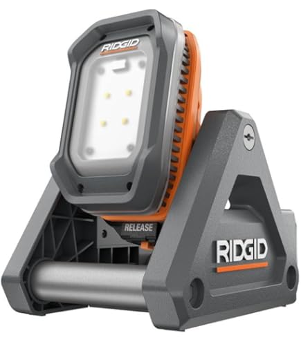 Ridgid Work Light Folding Panel RIDGID R8694221 18V Hybrid Folding