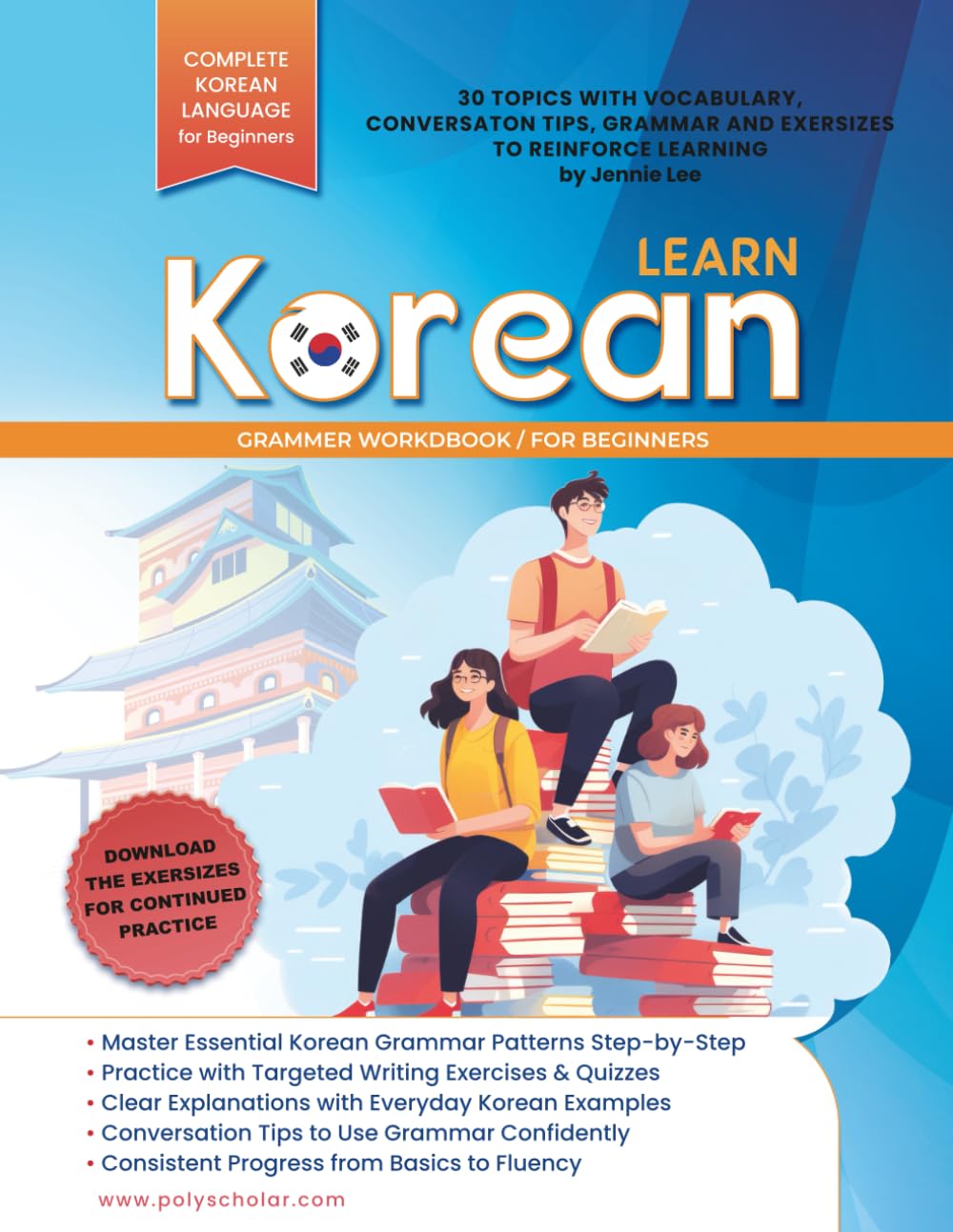 Learn Korean Grammer Workbook For Beginners: Master Grammer Step by ...