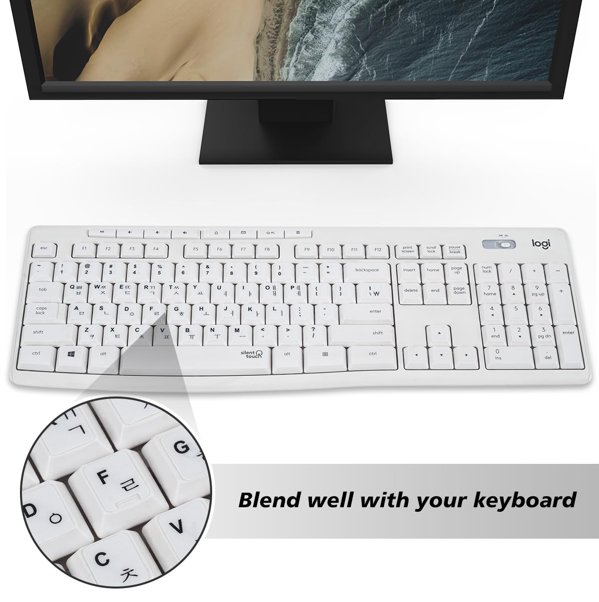 Mua 3PCS Korean Keyboard Stickers,Hangul Keyboard Sticker with White ...