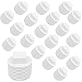 Amazon.com: 20 Pack 3/4" PVC SCH40 Male Threaded Pipe End Cap Adaptor ...