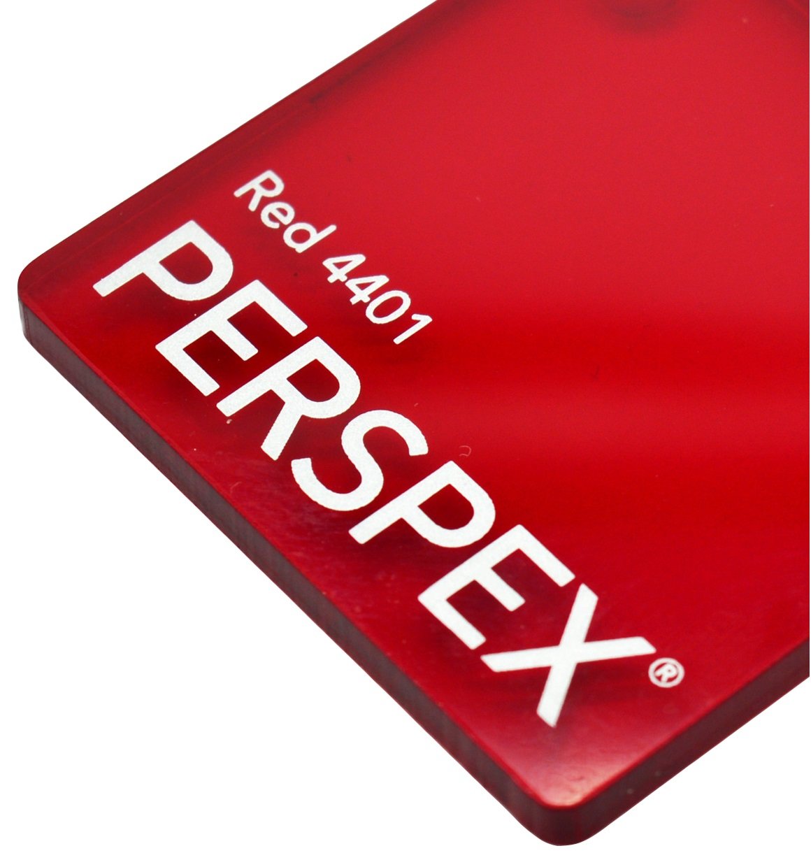 3mm Red Gloss Transparent 4401 Perspex Cast Acrylic Sheet A6 148mm x ...