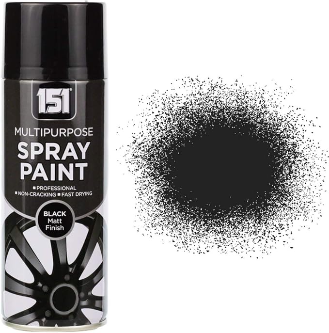 151 Multi Purpose Spray Paint 400ml Black Matt: Amazon.co.uk: DIY & Tools
