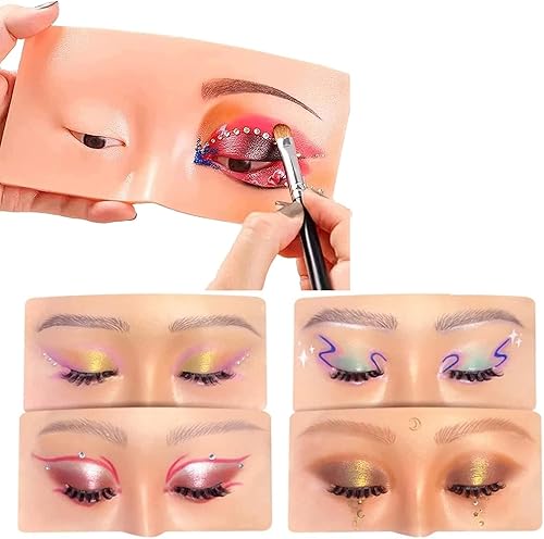 Makeup Practice Board,3D Bionic Skin Makeup Practice Face Board ...