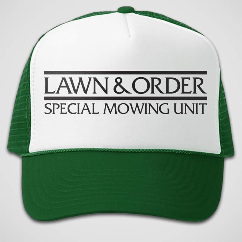 Amazon.com: Funny Gardening Hat - lawn and order trucker, gift for ...