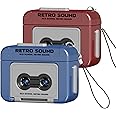 Amazon.com: AGLOO 2 Pcs Creative Mini Tape Recorder Keychain - Retro ...
