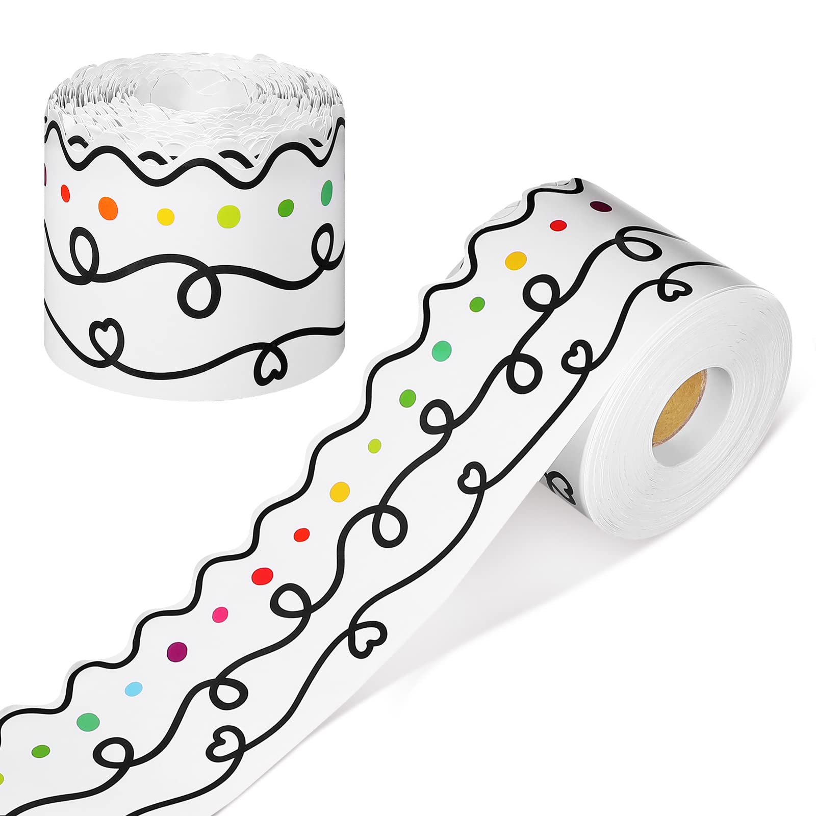 Bulletin Border Polka Dot Bulletin Board Border Eaasty 69 Ft Bulletin ...