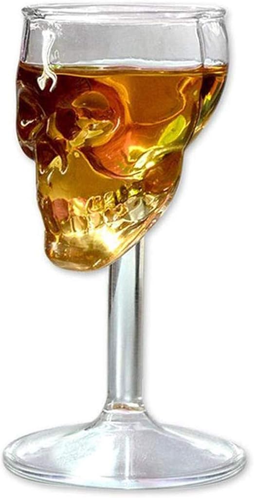 Notdark Schädel Glas Halloween Deko Creative Totenkopf Glas Skelett Weingläser Skull Cup ...
