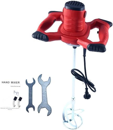 1800W Handheld Electric Cement Mixer Adjustable Speed 6 Speed 110V for ...