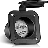Amazon.com: PAULINN 15 Amp Flanged Inlet 125V, NEMA 5-15 RV Shore Power Inlet Plug w/Waterproof ...