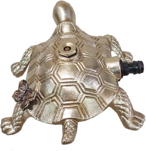 Amazon.com : Brass Decorative Turtle Lawn & Garden Sprinkler - With a ...