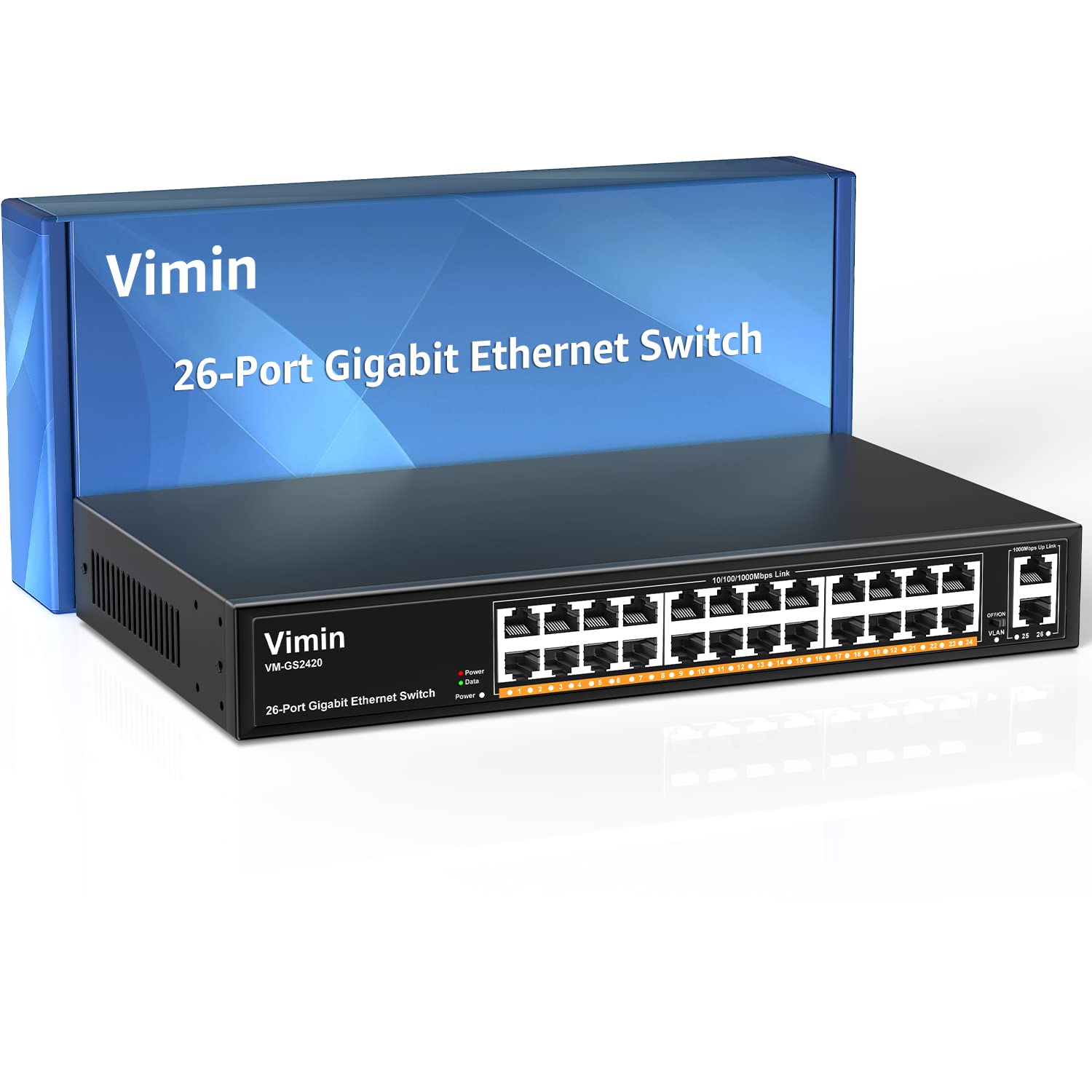 Mua VIMIN 24-Port Gigabit Ethernet Switch with 2 Uplink 1000Mbps Ports ...