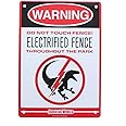 Amazon.com: Jurassic World Electrified Raptor Fence 8"x6" Tin Sign ...