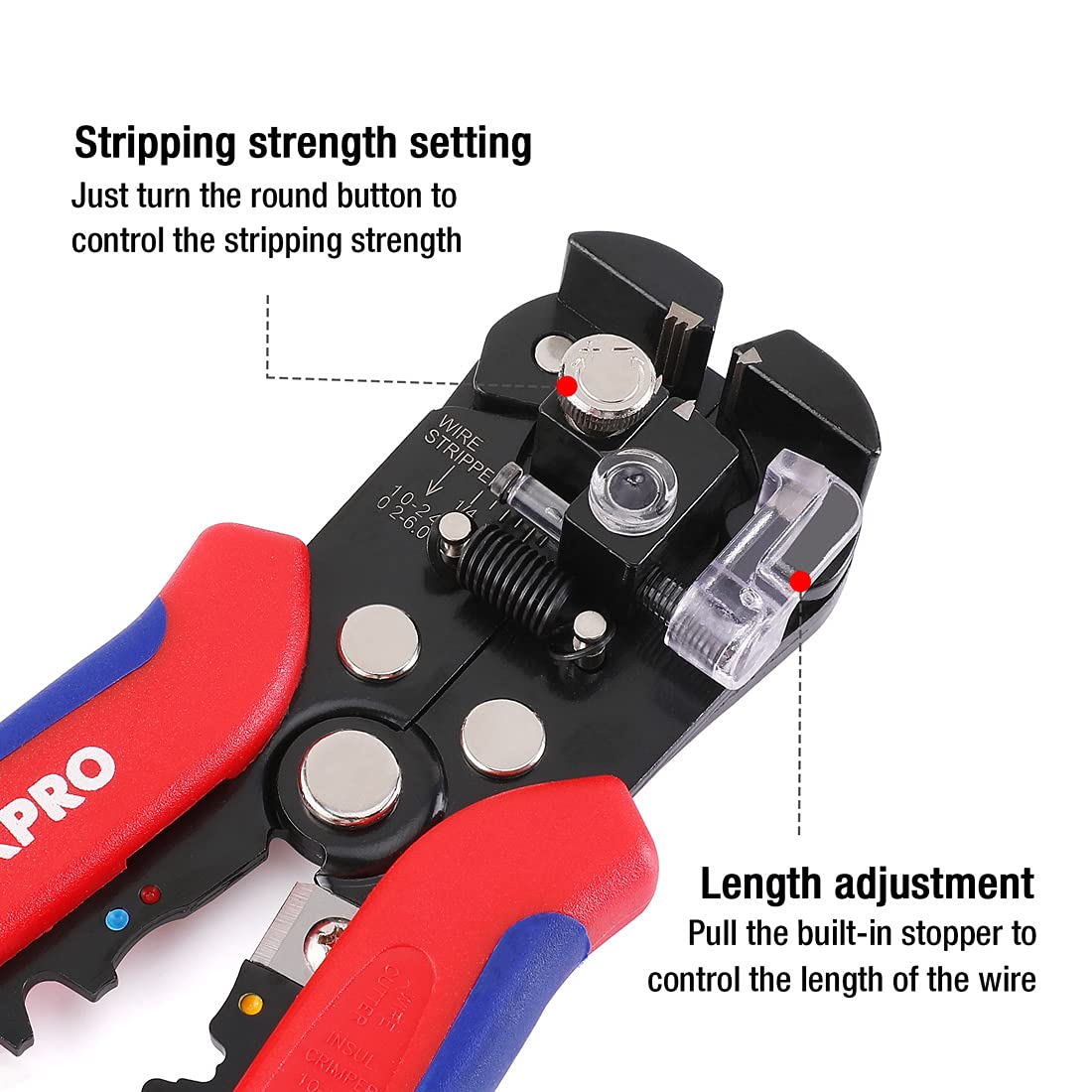 Mua WORKPRO Self Adjusting Wire Stripper, 3-in-1 Automatic Wire ...
