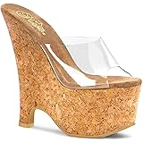 Amazon.com | Pleaser Women's Beau-601 Sandal | Platforms & Wedges