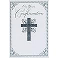 Amazon.com : Designer Greetings Ornate Silver Foil Cross, Flowers and ...
